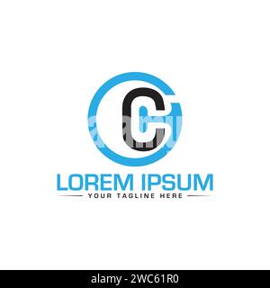 CG Unique and Modern Logo Design. Creative Logo Design Stock Vector ...