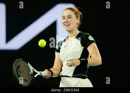 15 January 2024, Australia, Melbourne: Tennis: Grand Slam - Australian Open, women's singles ...