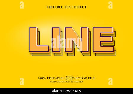 Cartoon title background Editable text effect, 3d text template Stock ...