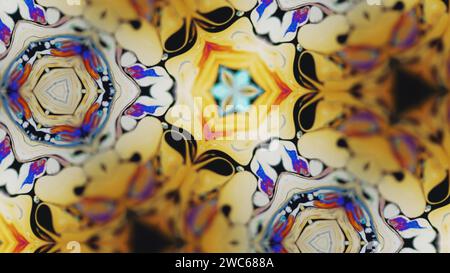 Kaleidoscope ornament paint water triangle pattern Stock Photo - Alamy