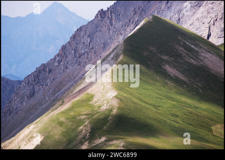 Col du Galbier in the French Alps . Place where many cyclists test ...