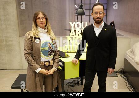 14 January 2024, Berlin: Idit Ohel, mother of Alon Ohl, who was ...