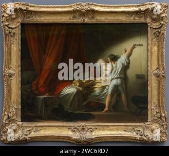 Jean Honore Fragonard The Bolt Stock Photo - Alamy