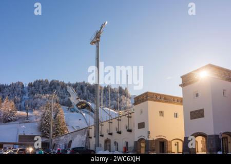 Olympic ski stadium, Große Olympiaschanze Great Olympic Hill, snow ...