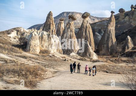 Pasabag Monks valley in Cappadocia Turkey with unique rock formations ...