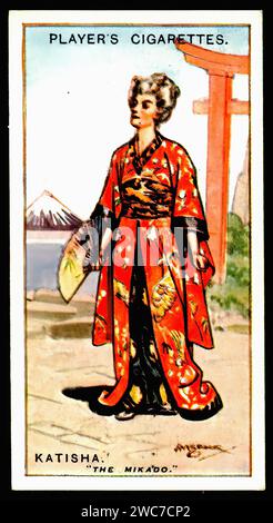 Katisha The Mikado - Vintage Cigarette Card Illustration Stock Photo ...