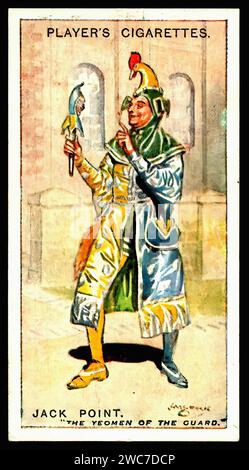 Jack Point - Vintage Cigarette Card Illustration Stock Photo - Alamy