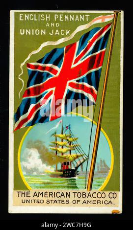 The Union Jack - Vintage Cigarette Card Illustration Stock Photo - Alamy