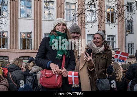 COPENHAGEN - Proclamation of King Frederik X and Queen Mary of Denmark ...