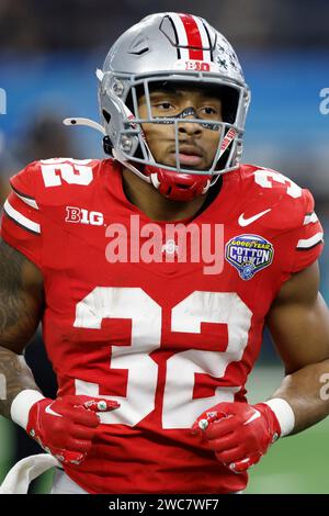 Ohio State running back TreVeyon Henderson (32) celebrates his ...