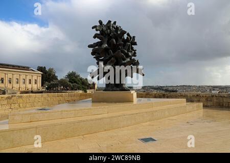 A Flame That Never Dies artwork by Valerio Schembri in Valletta Stock ...