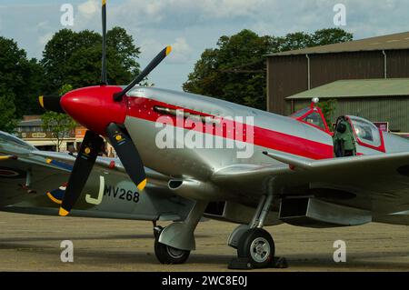 Spitfire MK XIV at Air Legend Air Show 2024 in Melun, France Stock ...