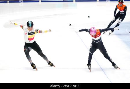 Ned BEL Relay 5000m during European Short Track Championships 2024 on ...