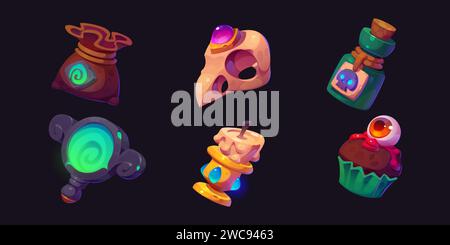 halloween skull candle neon glow icon illustration Stock Vector Image ...