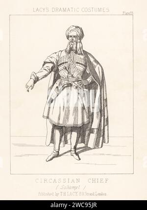 Portrait of the Imam Shamil (1797-1871). Museum: State Hermitage, St ...