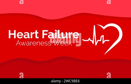 Heart Failure Awareness Week observed every year of february. Vector ...