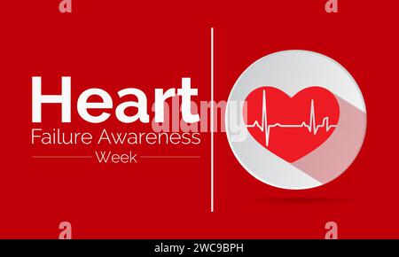 Heart Failure Awareness Week observed every year of february. Vector ...