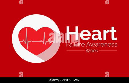 Heart Failure Awareness Week observed every year of february. Vector ...