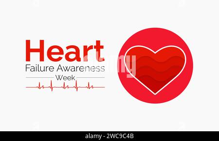 Heart Failure Awareness Week observed every year of february. Vector ...