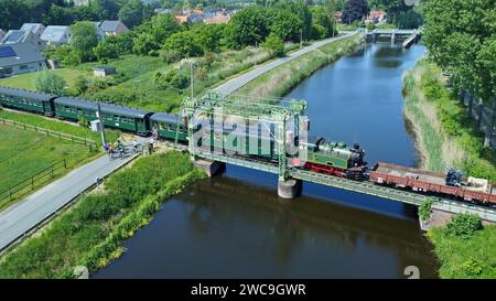 Krupp steam loco & wagon mounted anti aircraft gun at the Railway to ...