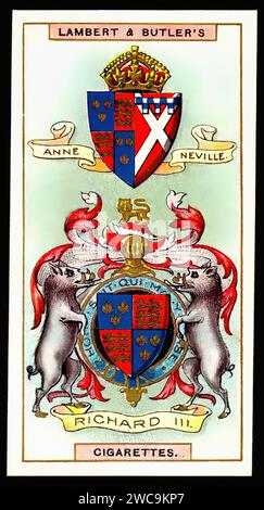 Arms of King Richard I - Vintage Cigarette Card Stock Photo - Alamy