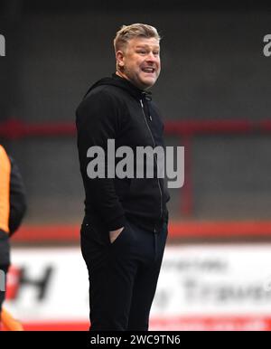 Karl Robinson, Head Coach of Salford City FC during the Emirates FA Cup ...