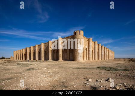 exterior facade, the Fortress of al-Ukhaidir or Abbasid palace of ...