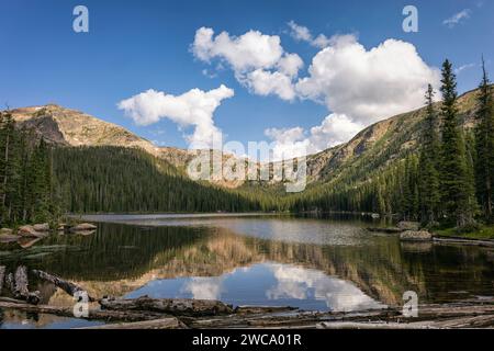 Timberline Lake in the Holy Cross Wilderness, Colorado Stock Photo - Alamy