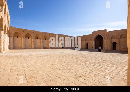 view of main reception courtyard, The Fortress of al-Ukhaidir or ...