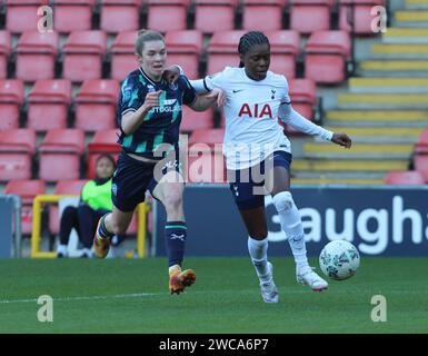 L-R Rachel Brown of Sheffield United Women and Matilda Vinberg of ...