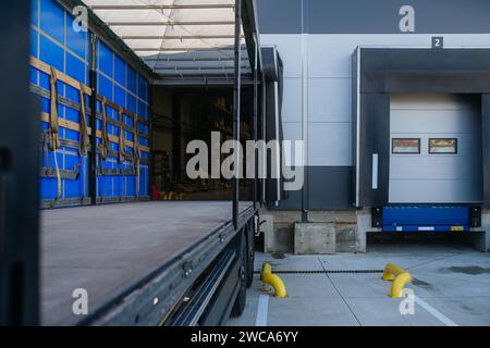 A Goods-In Receiving Loading Dock At A Factory Or Manufacturing ...