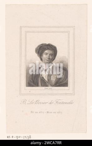 Portret van Bernard le Bovier de Fontenelle, Pierre Dupin, After La ...