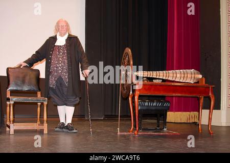 Glass Harmonica, armonica, invented by Ben Franklin, colonial musical ...