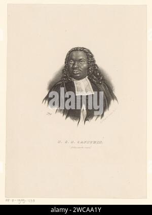Portrait of pastor Jacobus Elisa Johannes Capitein, François van ...