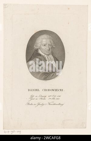 Portrait van Daniel Nikolaus Chodowiecki, Christian Gottlieb Geyser ...