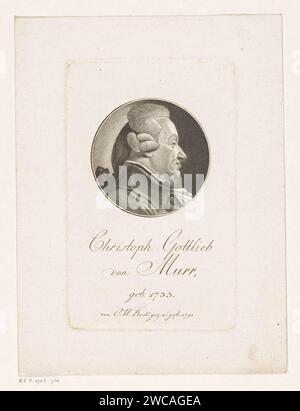 PortraT van Christoph Wilhelm von Hufeland, Meno Haas, after Johann ...