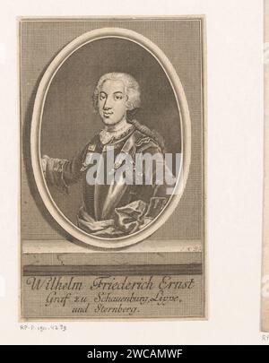 A portrait of Friedrich Wilhelm Graf zu Wied, created circa 1720. He ...