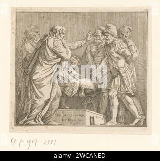 Mythologisch-historische scene, Jean Matthias Royer, after Polidoro da ...