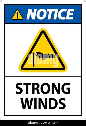 Water Safety Sign Notice - Strong Winds Stock Vector Image & Art - Alamy