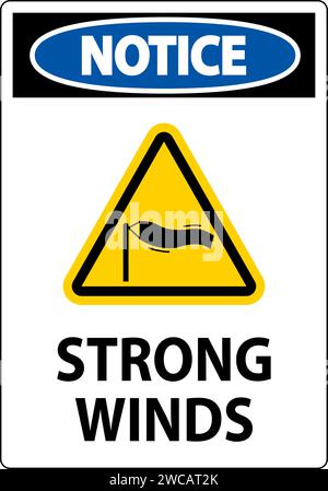 Water Safety Sign Notice - Strong Winds Stock Vector Image & Art - Alamy