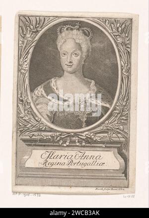 Portrait of Maria Anna van Austria, Queen of Spain, Pieter de Jode (II ...