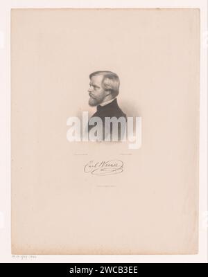 Self-portrait, print maker: Carl Alexander von Heideloff, 1826, paper ...
