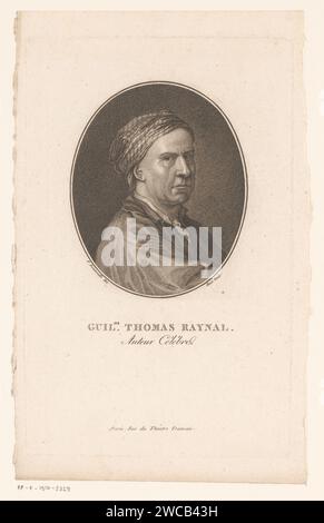 Portret van Guillaume-Thomas François Raynal, Carel Jacob de Huyser ...
