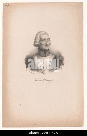 Portret van Théophile Corret de la Tour d'Auvergne, Ernst Rauch, 1807 ...