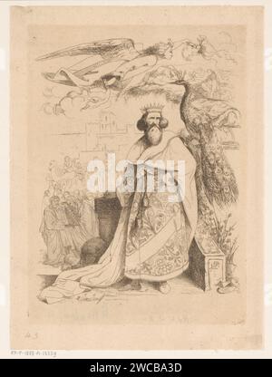 Pride; Seven deadly sins. Personification of pride. Woman on horseback ...