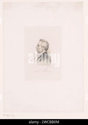 Portrait of Louis-Joseph Alvin, head curator of the Royal Library of ...