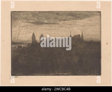 Nuremberg, Etha Fles, 1867 - 1910 print A few buildings and towers from ...