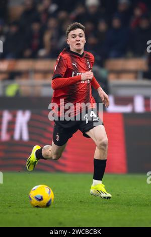 Alex Jimenez in action during Serie A match between AC Milan and ...