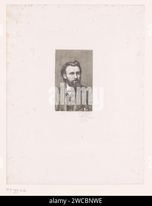 Portrayed van alexandre Batta, Auguste Danse, 1879 print paper etching ...