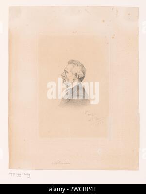 Portrait of Louis-Joseph Alvin, head curator of the Royal Library of ...
